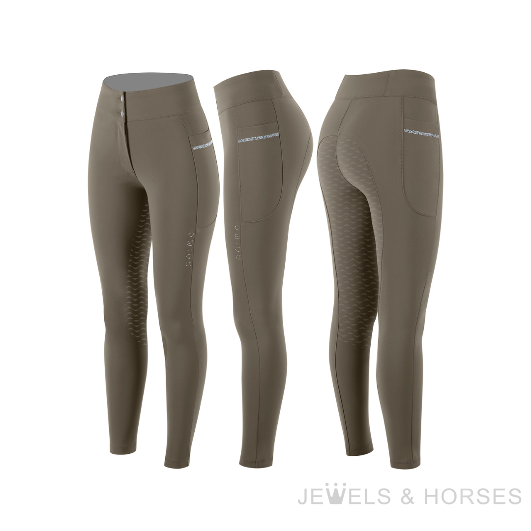 Animo Breeches - Narra Womens Full Seat Breeches - Army - Jewels and ...